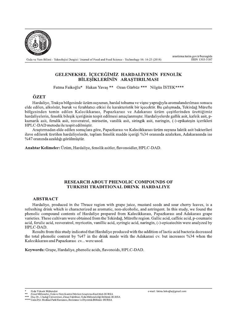 Geleneksel Icecegi Mi Z Hardali Yeni N F | PDF