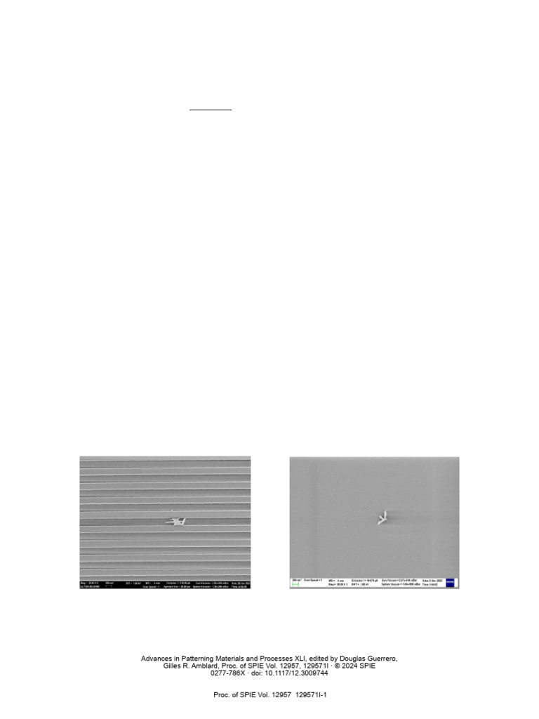 Acicular Defects in PEB Process Study | PDF | Physical Chemistry ...