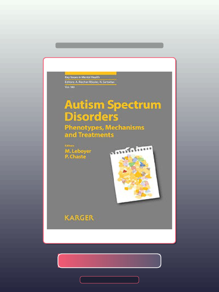 Test Bank For Autism Spectrum Disorders Key Issues in Mental Health Vol ...