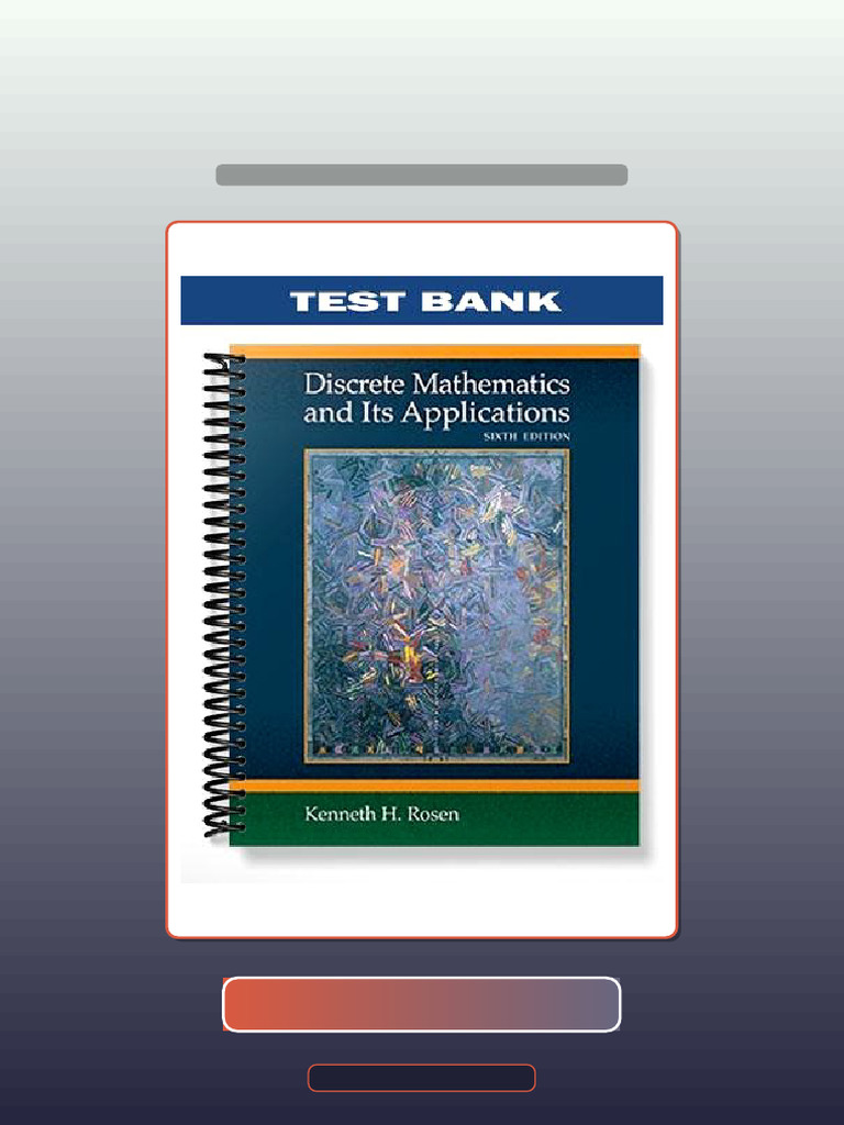 Discrete Mathematics and Its Applications 6th Edition by Kenneth Rosen ...