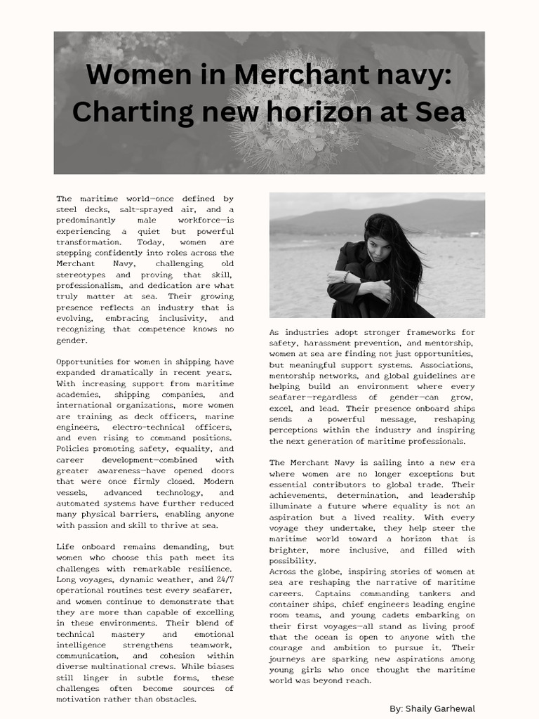 Beige Modern Fashion Article Page A4 Document | PDF | Sailor | Sea