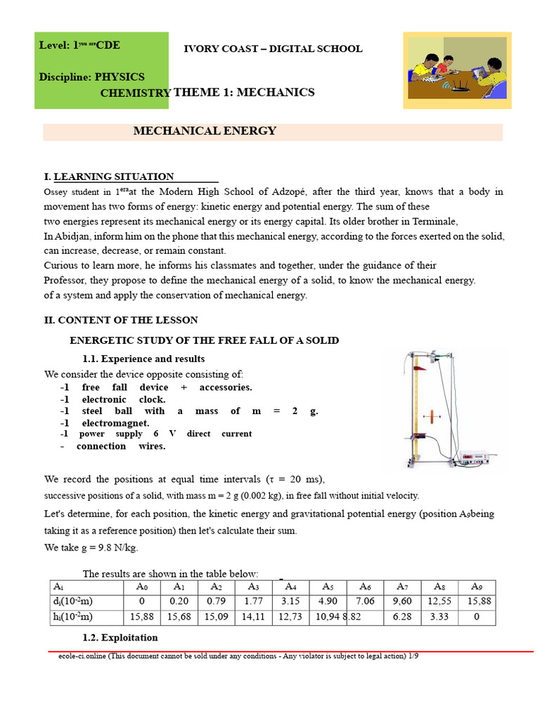 Understanding Mechanical Energy in Physics | PDF | Force | Potential Energy