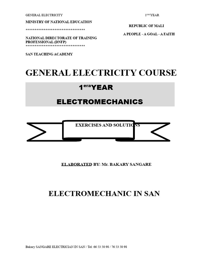 1st Year | PDF | Electric Current | Watt