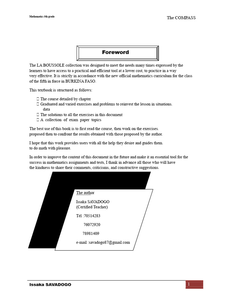 Compass Maths 5th | PDF | Division (Mathematics) | Triangle