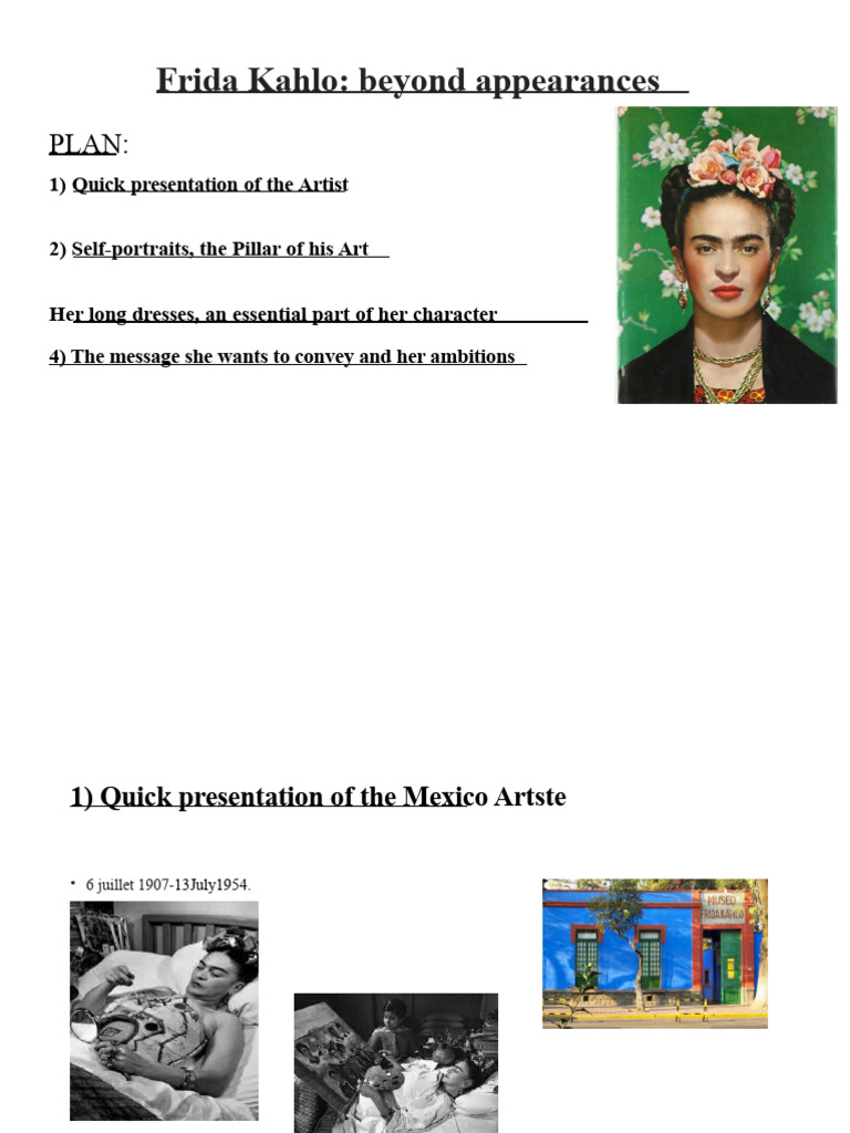 Frida Kahlo PowerPoint | PDF
