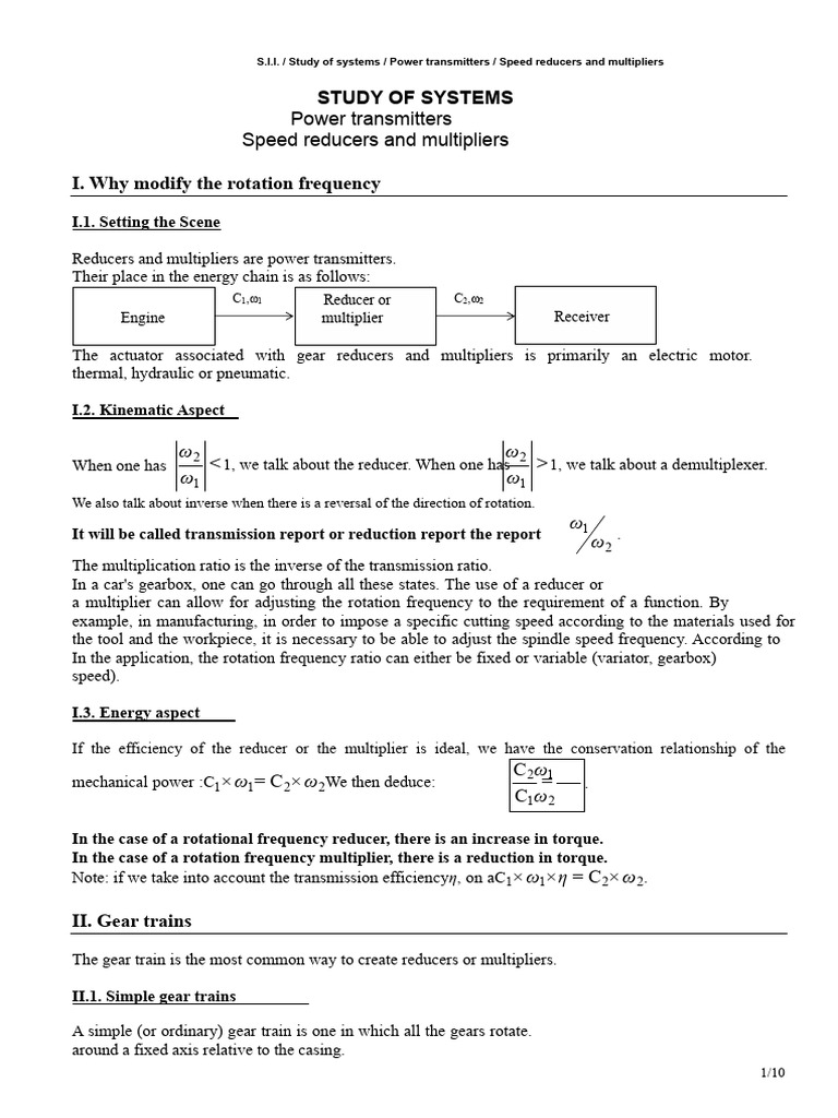 19_reducer_multiplier | PDF | Motion (Physics) | Mechanical Engineering