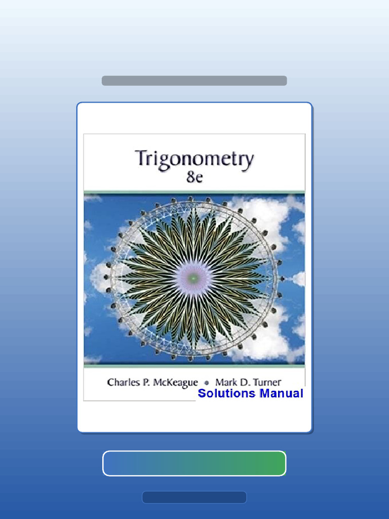Test Bank for Trigonometry 8th Edition McKeague Exam Prep | PDF ...