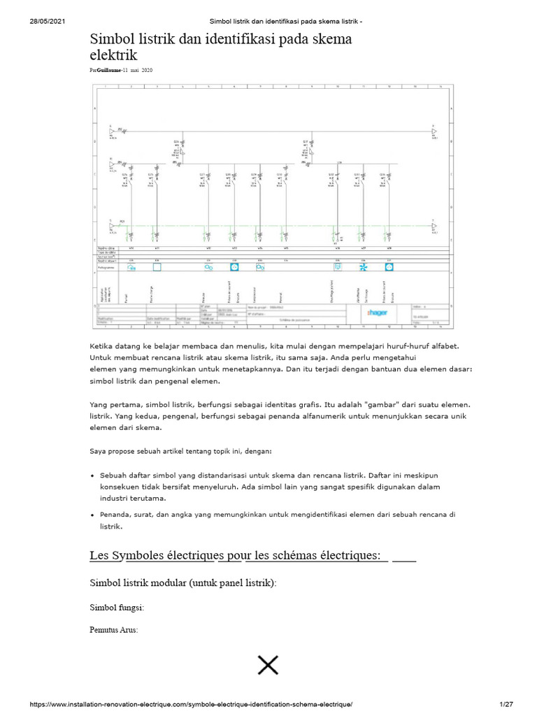 Simbol Listrik untuk Skema Elektrik | PDF