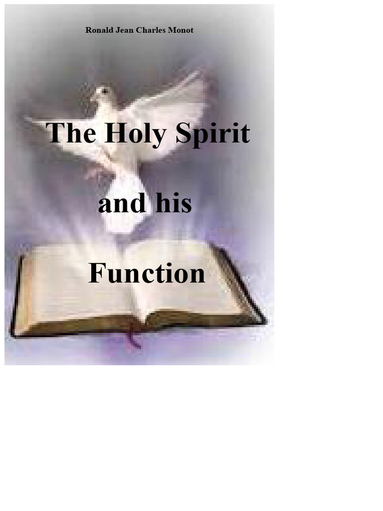 The Holy Spirit and His Anointing | PDF | Baptism | Jesus
