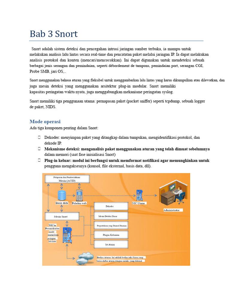 Bab 3 - Snort PDF | PDF