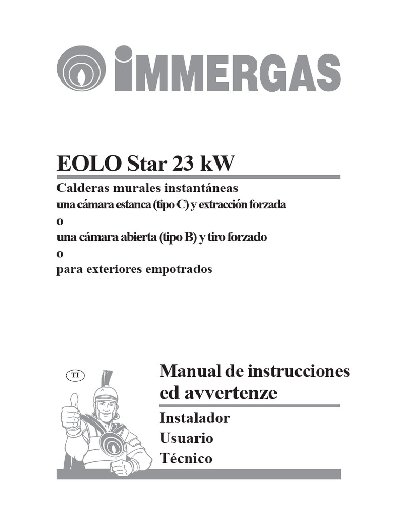 Eolo Star 23kw Italiano | PDF | Ingenieria Eléctrica | Chimenea