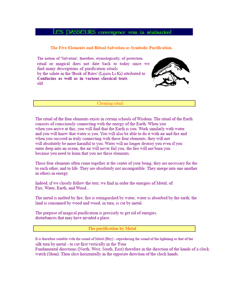 5 Elements Purification Ritual | PDF | Incense | Rituals
