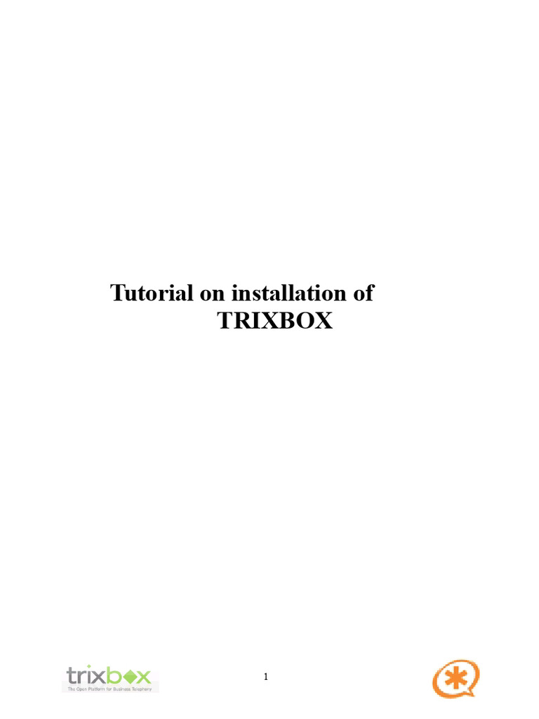 Trixbox Installation Guide and Setup | PDF | Voicemail | Telephone