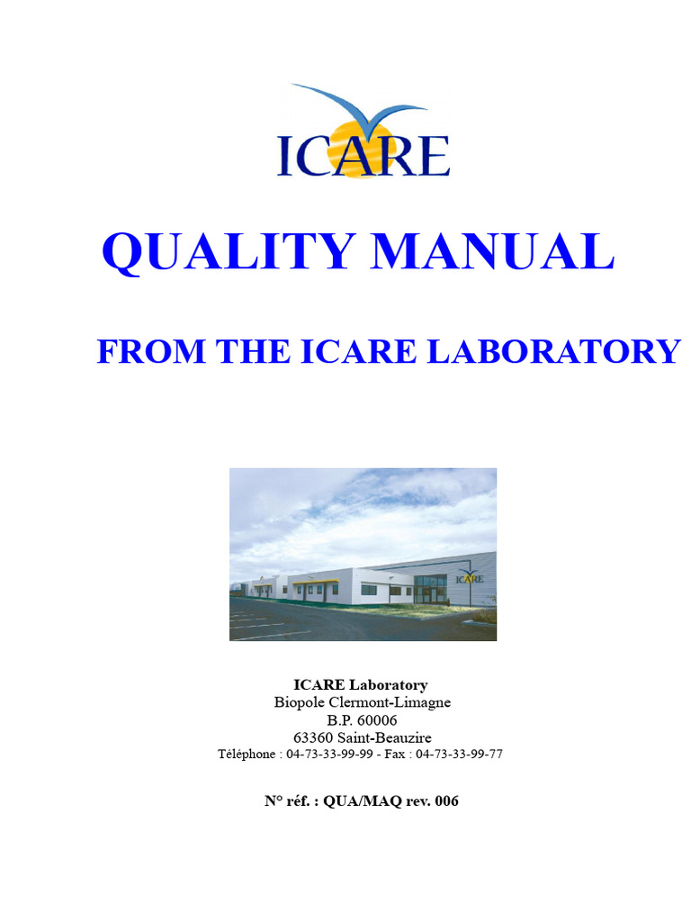 QUALITY MANUAL.pdf | PDF | Regulatory Compliance | Quality Management