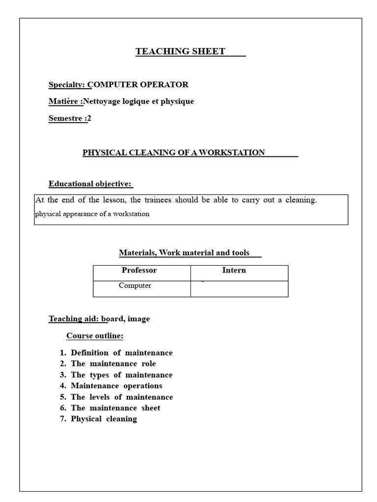 Workstation Physical Cleaning Guide | PDF | Windows Registry | Computer ...