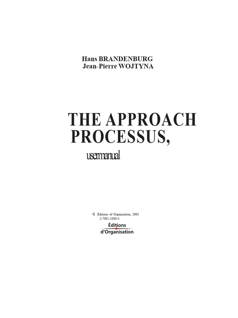 Methodology Process Approach Process Identification Process ...