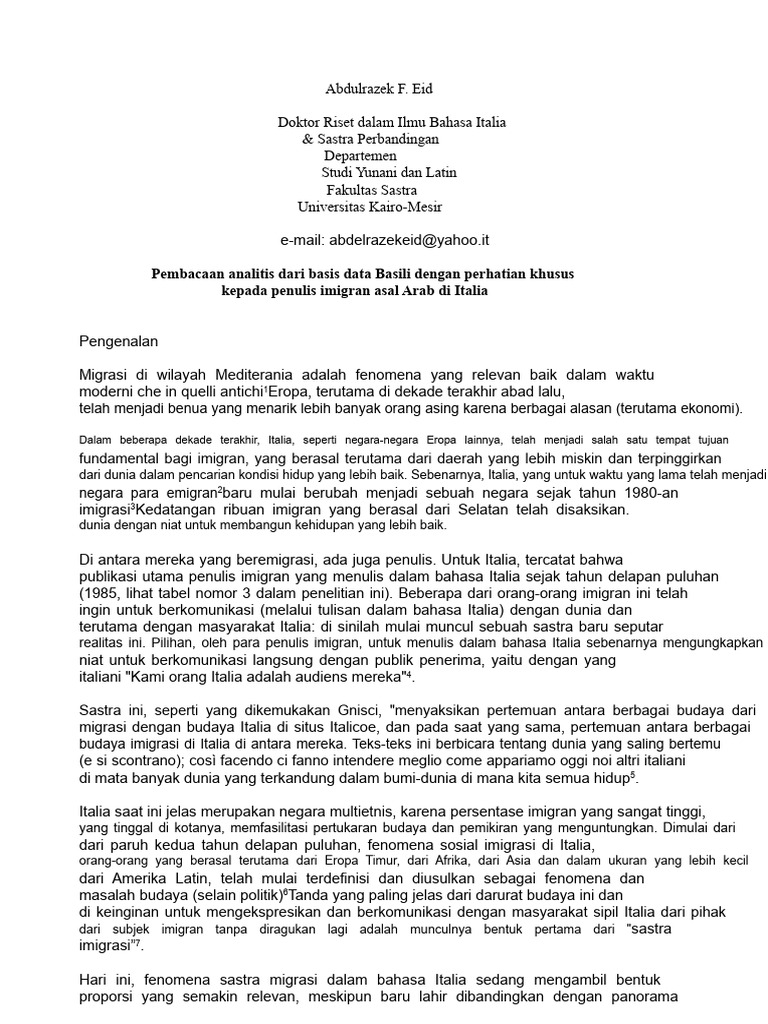 Pembacaan analitis terhadap basis data Basili dengan perhatian khusus ...