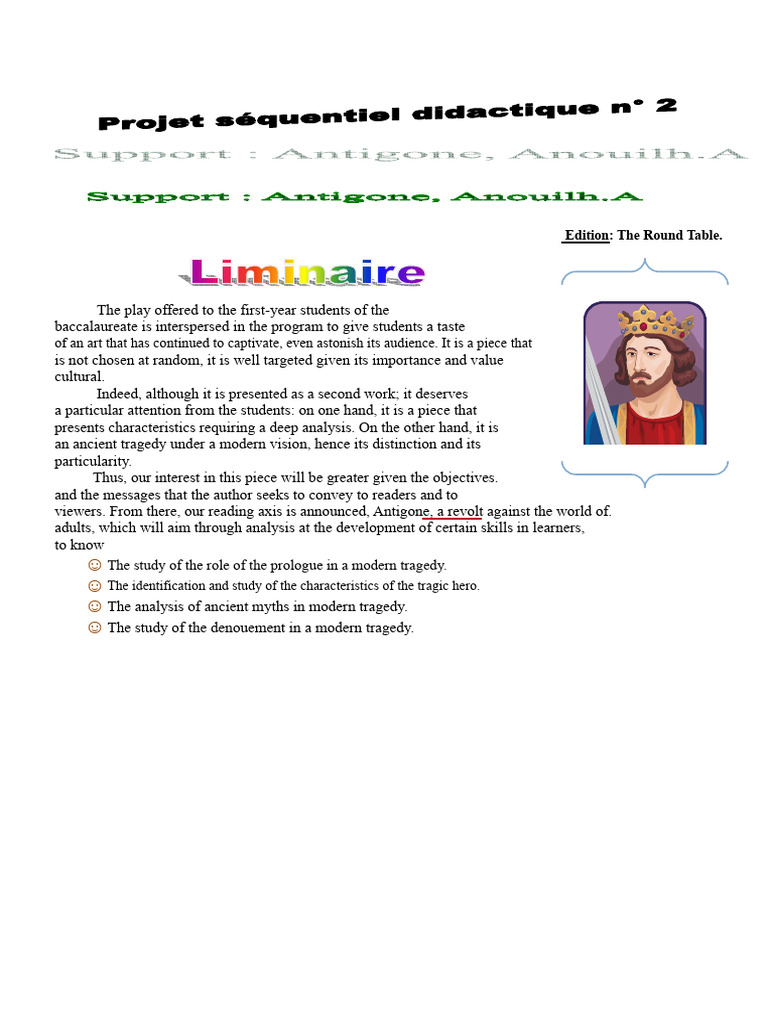 Antigone Project 1 | PDF | Oedipus