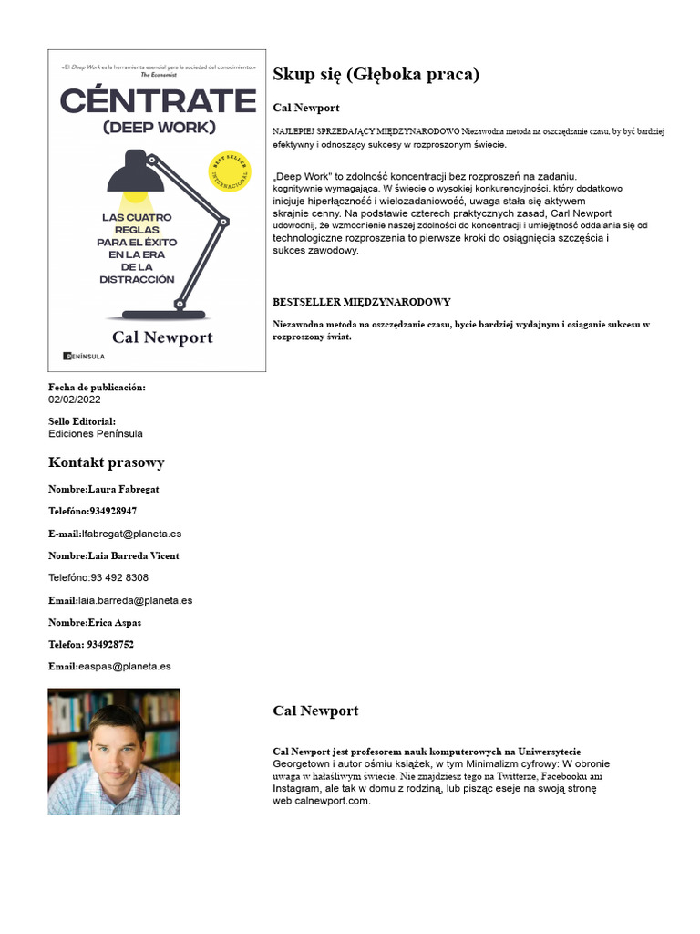Centrate Deep Work | PDF