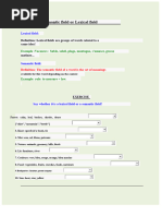 Understanding Lexical Fields in Semantics | PDF | Semantics | Word