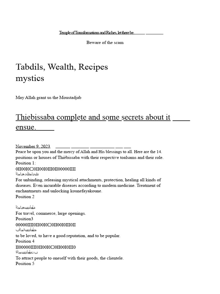 Transmutations, Wealth, Mystic Revenues - Temple of Transmutations and ...