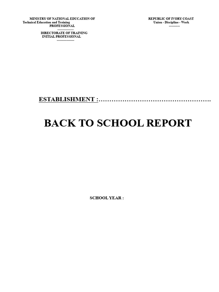 REPORT TEMPLATE - BACK TO SCHOOL - latest version 16 (4) | PDF