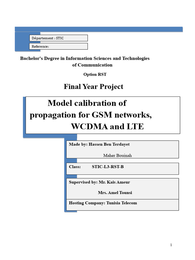 GSM, WCDMA, LTE Propagation Model Calibration | PDF | Waves | Radio ...