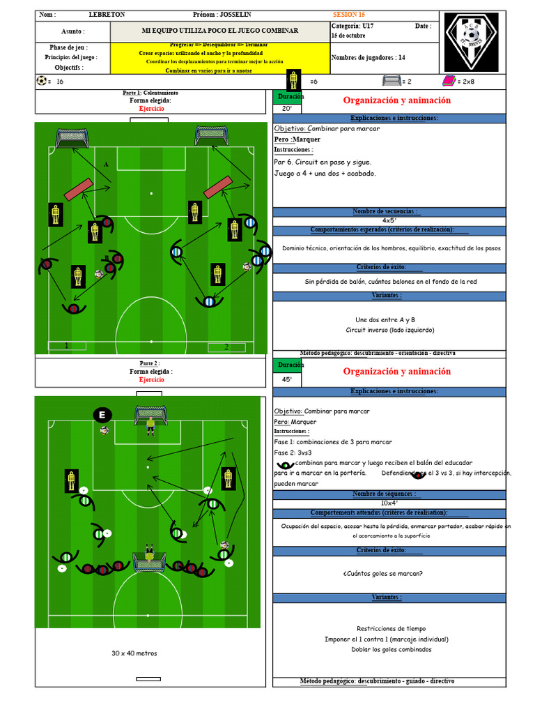 Sesión Juego Combinado | PDF