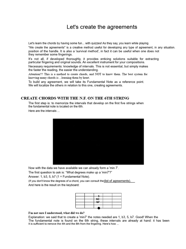 Create Chords with Fun Quizzes | PDF | Harmony | Chord (Music)