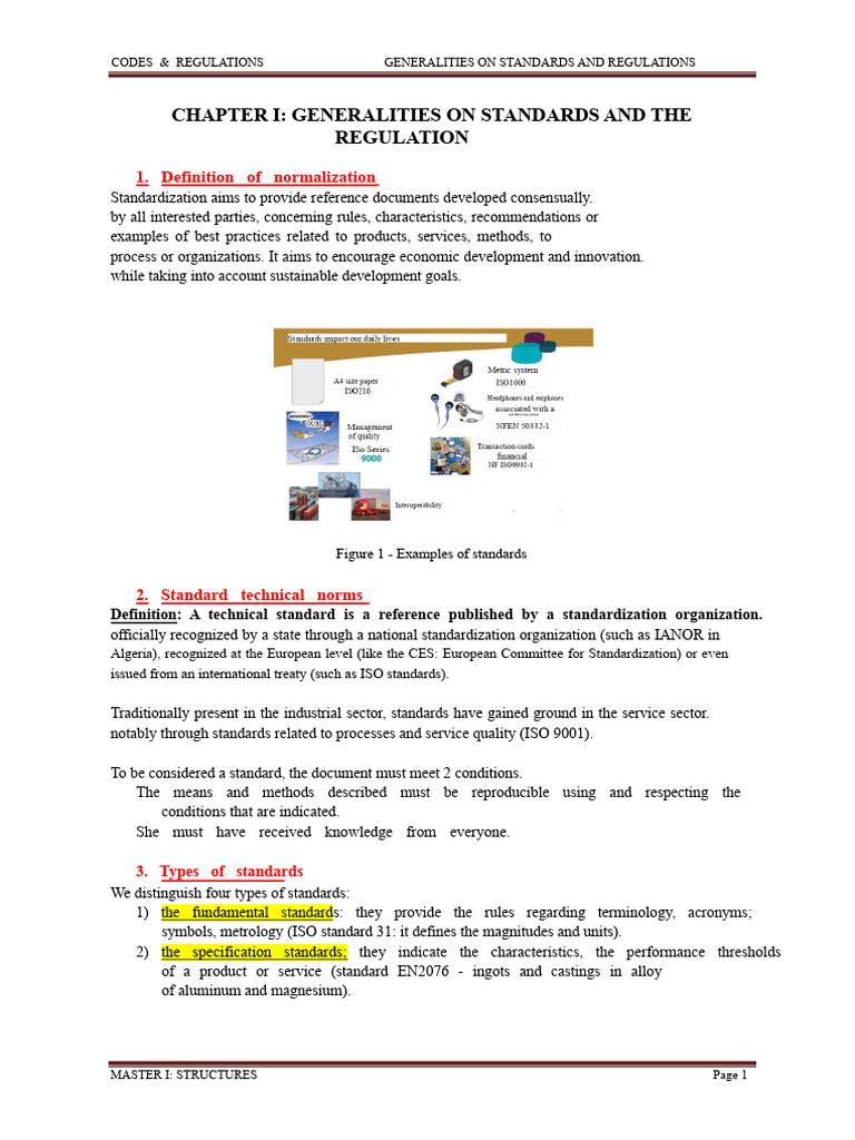 Overview of Standards and Regulations | PDF | Standardization | Concrete