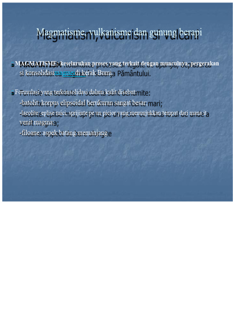magma, vulkanisme dan gunung berapi | PDF