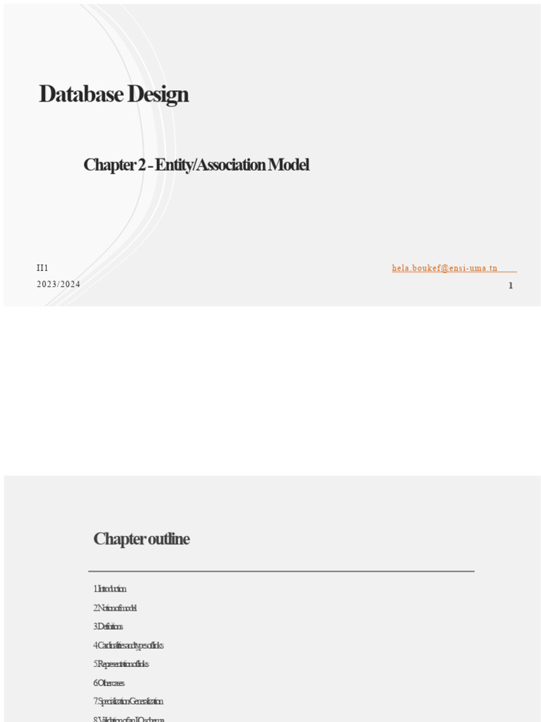 Chapter 2 - Entity-Relationship Model | PDF | Conceptual Model | Relational Model