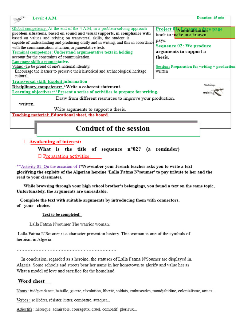 9 Preparation For Writing + Written Production Seq2 4am | PDF ...