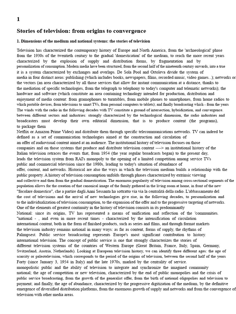 Television Theoretical Models and Analysis Paths.docx | PDF ...