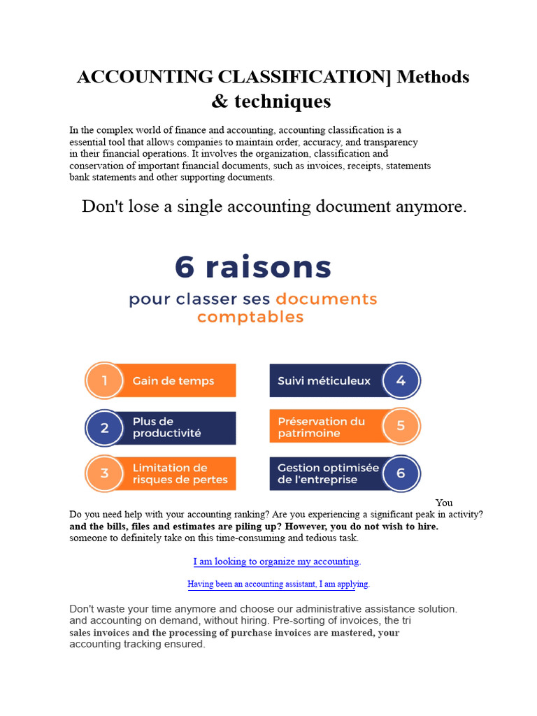 Accounting Document Classification Guide | PDF | Expense | Taxes