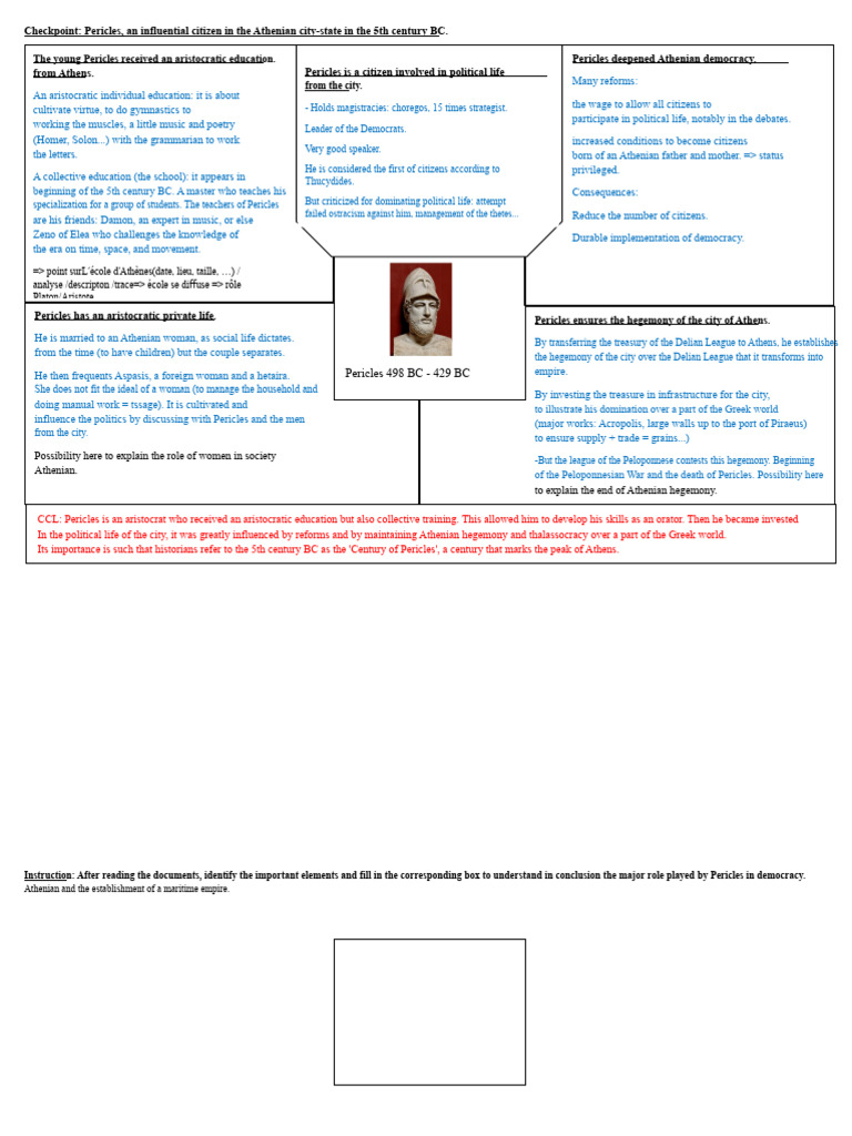 Activity Pericles Correction 1 | PDF | Athens | Peloponnesian War