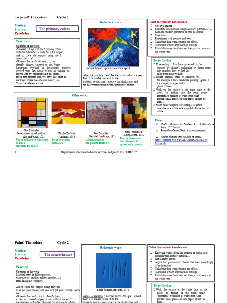 Exploring Color in Visual Arts Education | PDF | Color | Magenta
