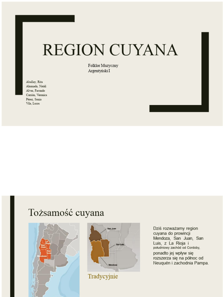 Region Cuyana | PDF