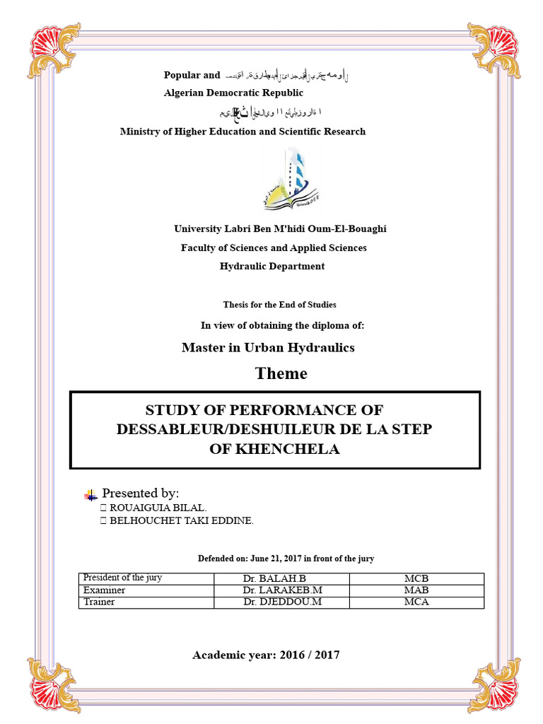 Final Memory (1) | PDF | Sewage Treatment | Pump
