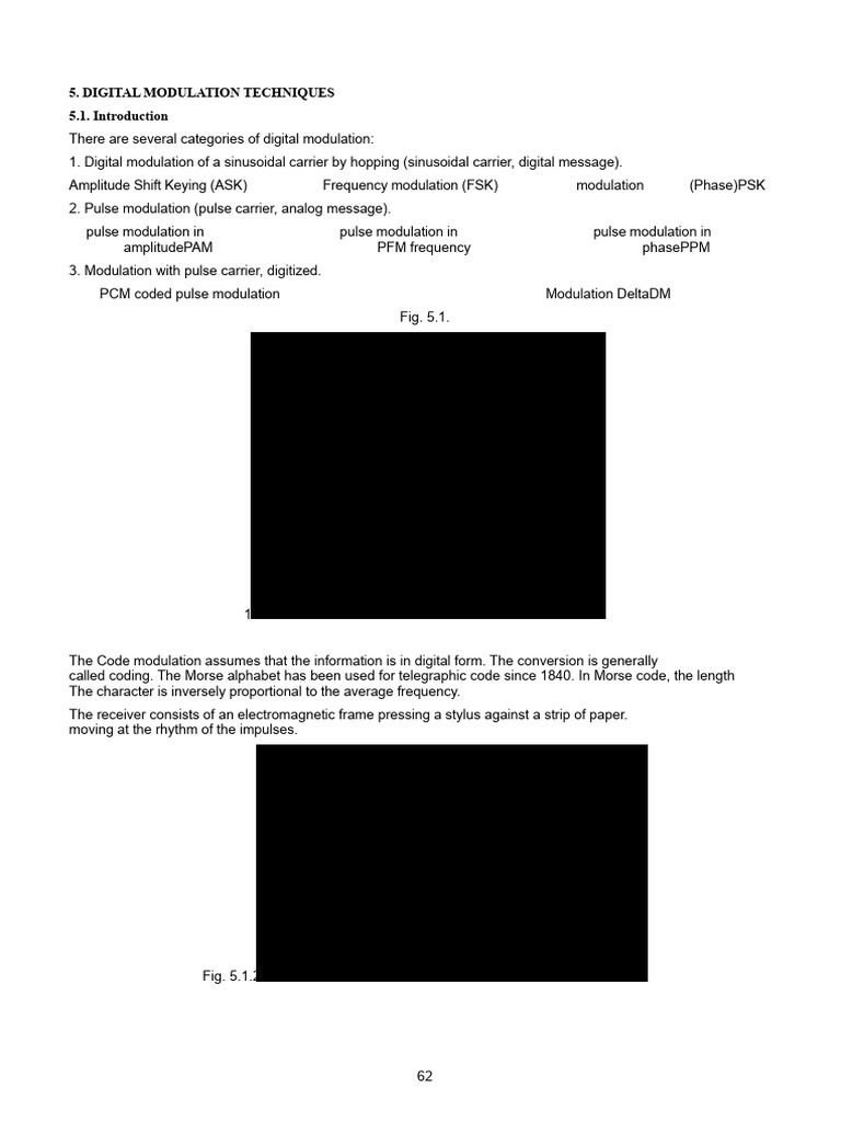 5. TECHNIQUES OF DIGITAL MODULATIONS.pdf | PDF | Bandwidth (Signal ...