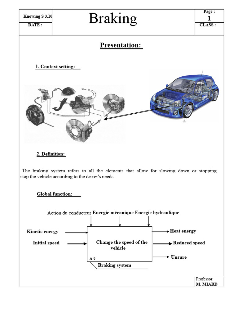 braking_Miard.pdf | PDF | Brake | Engines