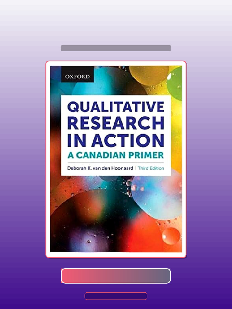 Test Bank of Qualitative Research in Action a Canadian Primer 3rd ...