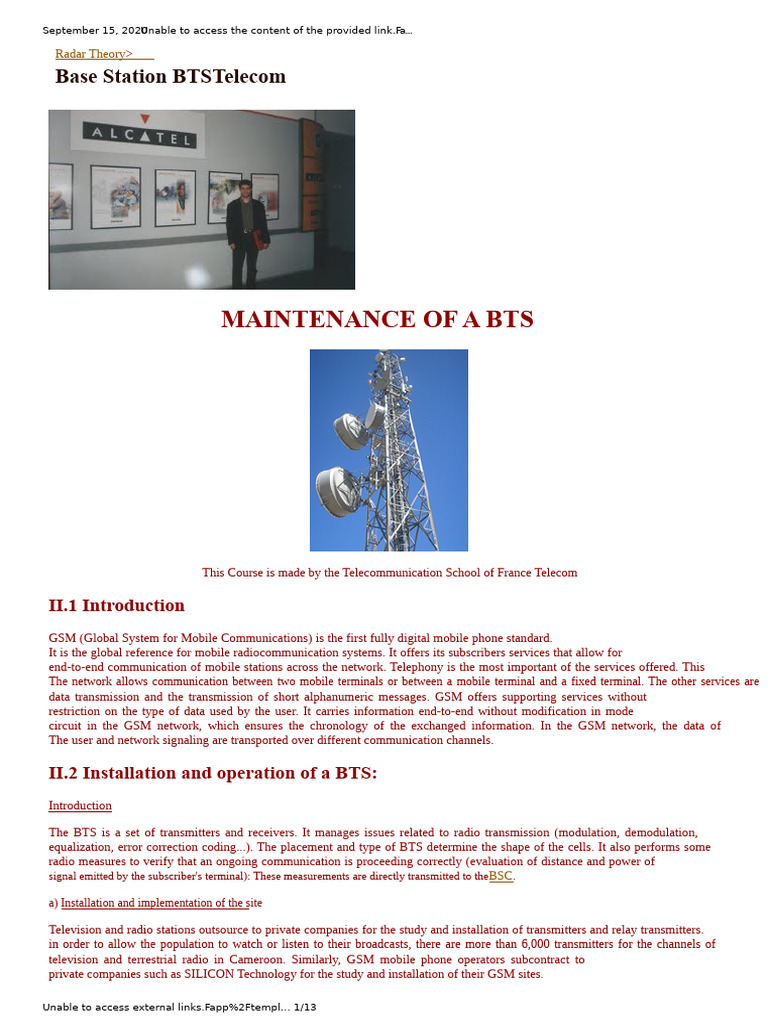 Base Station Bts Telecom PDF | PDF | Antenna (Radio) | Polarization (Waves)