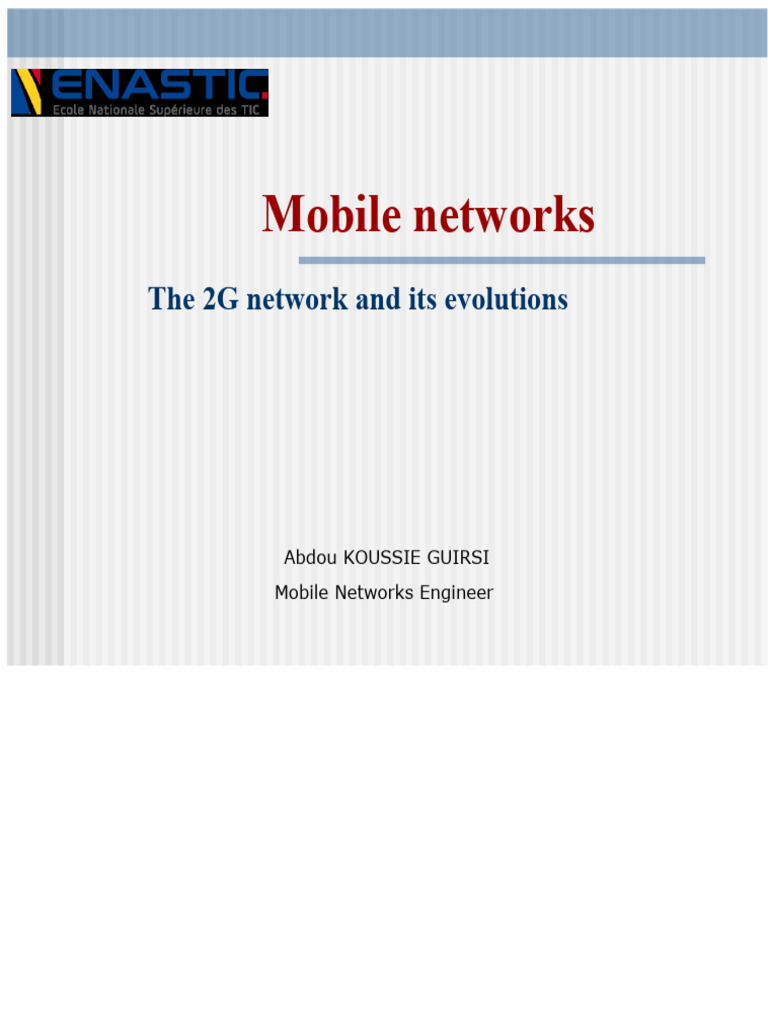 Overview of GSM Mobile Network Architecture | PDF | Cellular Network ...