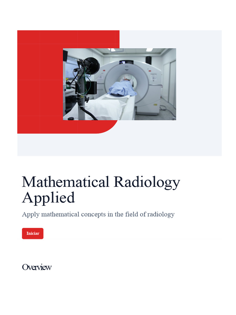 applied-mathematics-radiology | PDF | Radiology | Medical Imaging
