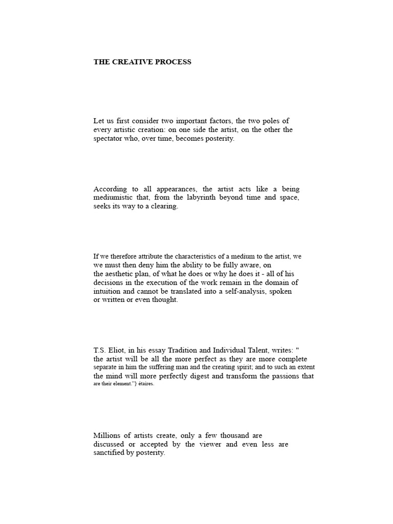 DUCHAMP THE CREATIVE PROCESS | PDF | Aesthetics | Cognition