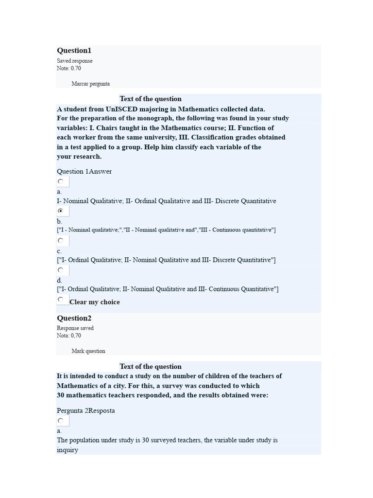 Statistics Test | PDF | Statistics | Quantitative Research