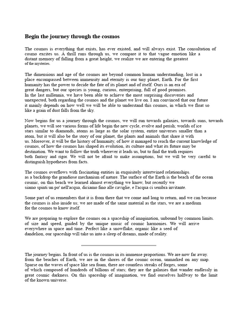 Carl Sagan - Cosmos | PDF | Stars | Nebula