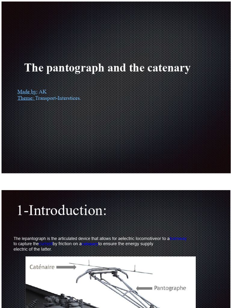 Pantograph-Catenary | PDF | Electrical Engineering | Electricity
