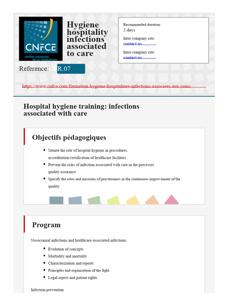 Hospital Hygiene - Healthcare-Associated Infections PDF | PDF ...
